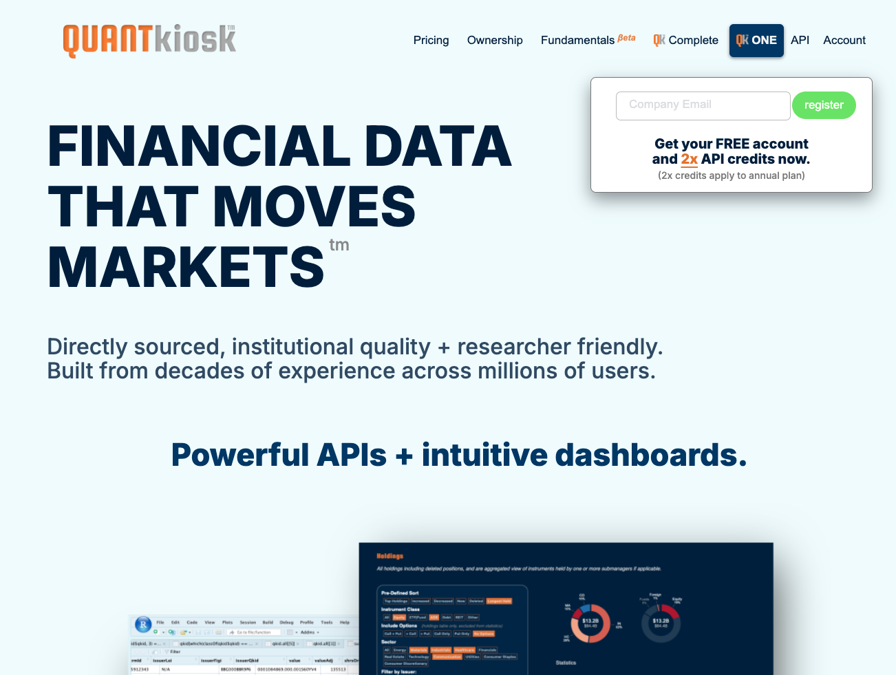 QUANTkiosk - FINANCIAL DATA THAT MOVES MARKETS
